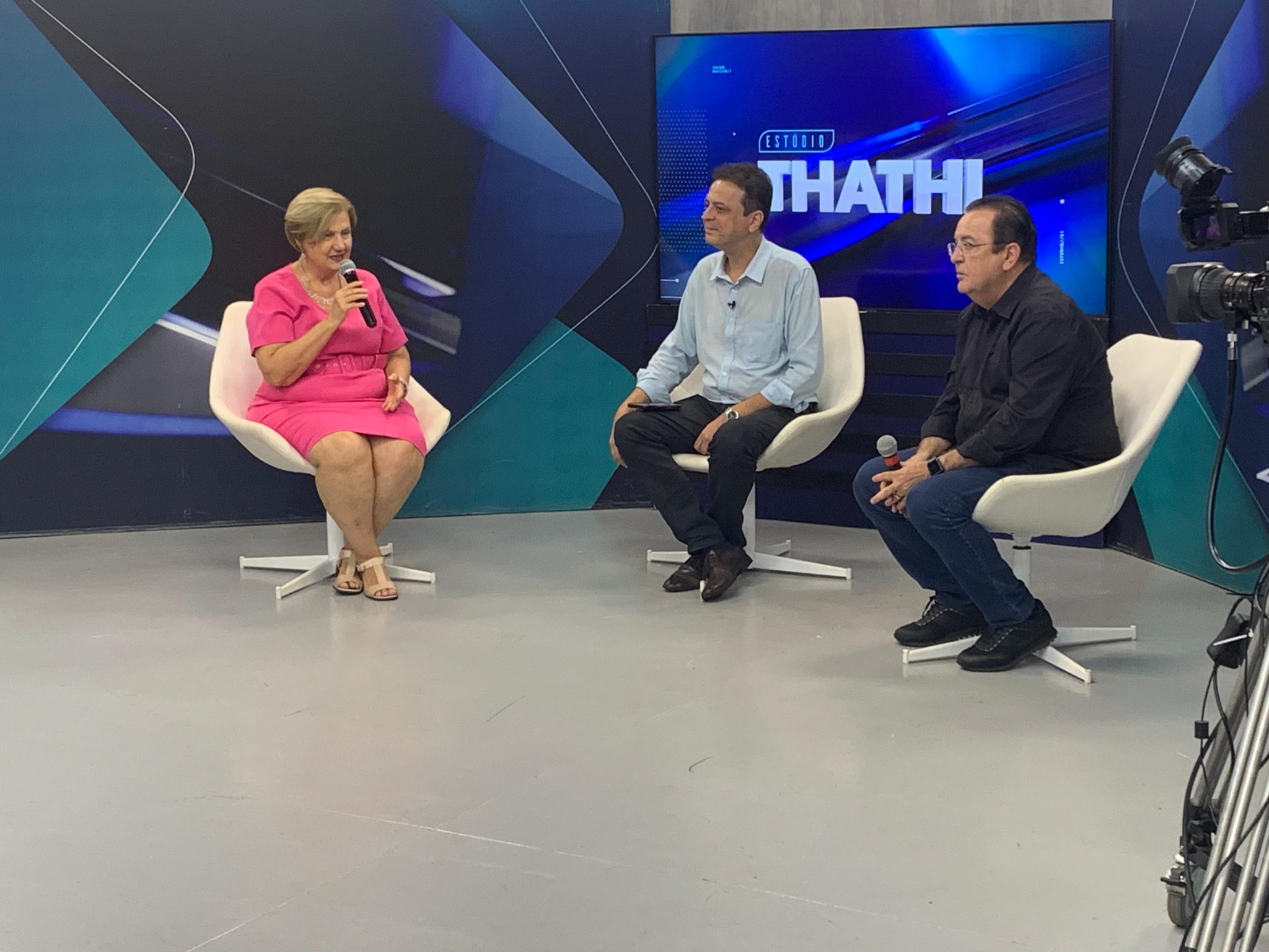 A presidente Regina Pessoti e o presidente Luiz Carlos Motta ...